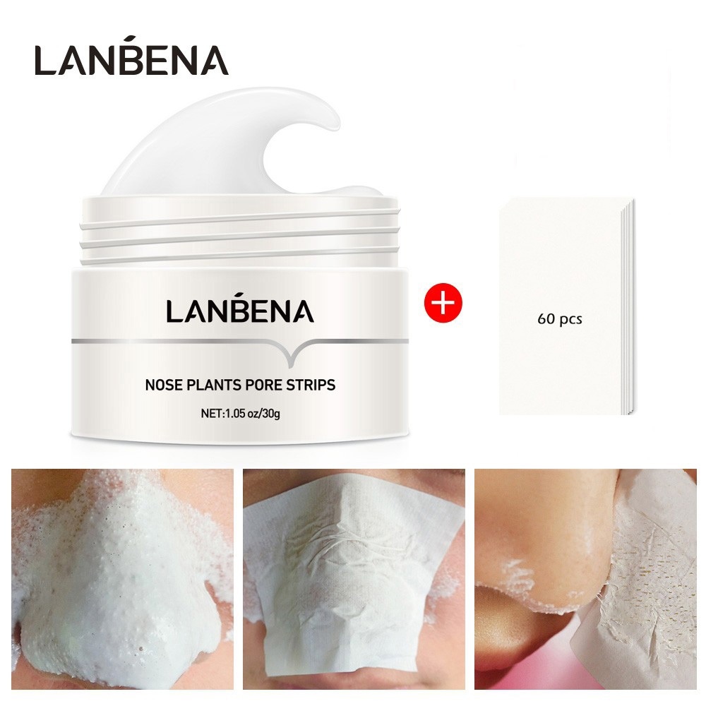 Mặt Nạ LANBENA Lột Mụn Đầu Đen Miếng Dán gel Lột Mụn Mũi Làm Sạch Sâu 30g | Shopee Việt Nam
