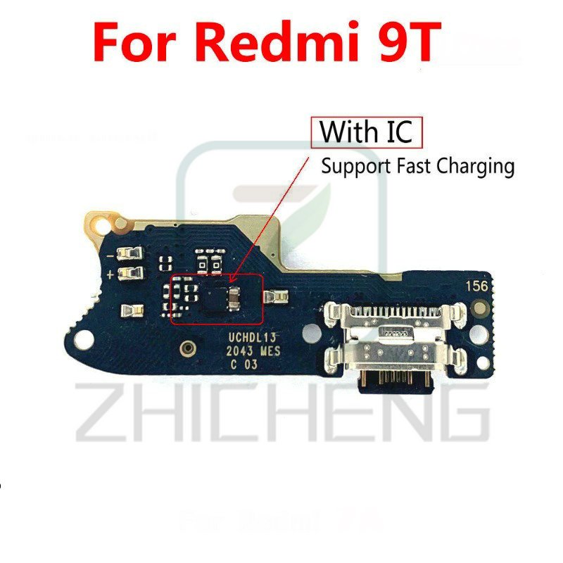 Dành Cho Xiaomi Redmi 9T Cổng Sạc USB Mic Micro Dock Kết Nối Ban Với IC ...