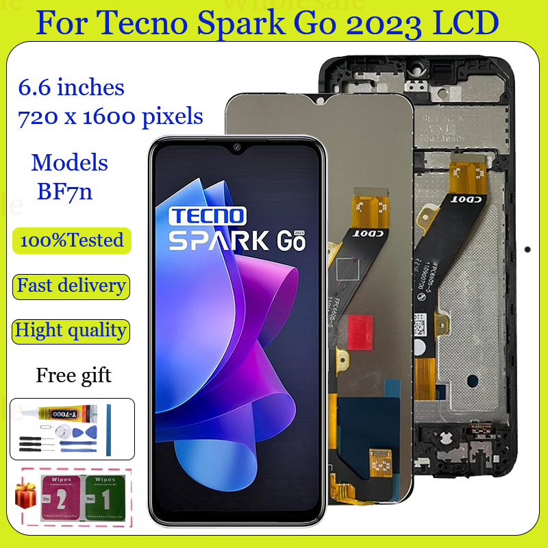 Màn Hình LCD Chính Hãng Cho Tecno Spark Go 2023 BF7 BF7n Màn Hình LCD Màn Hình Cảm Ứng Với Khung ...