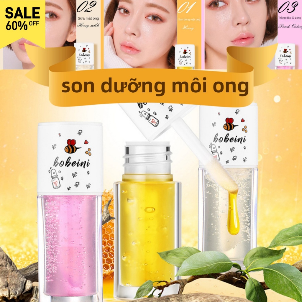 Bobeni dầu môi son dưỡng môi ong Dưỡng ẩm và phục hồi môi khô, nứt nẻ ...