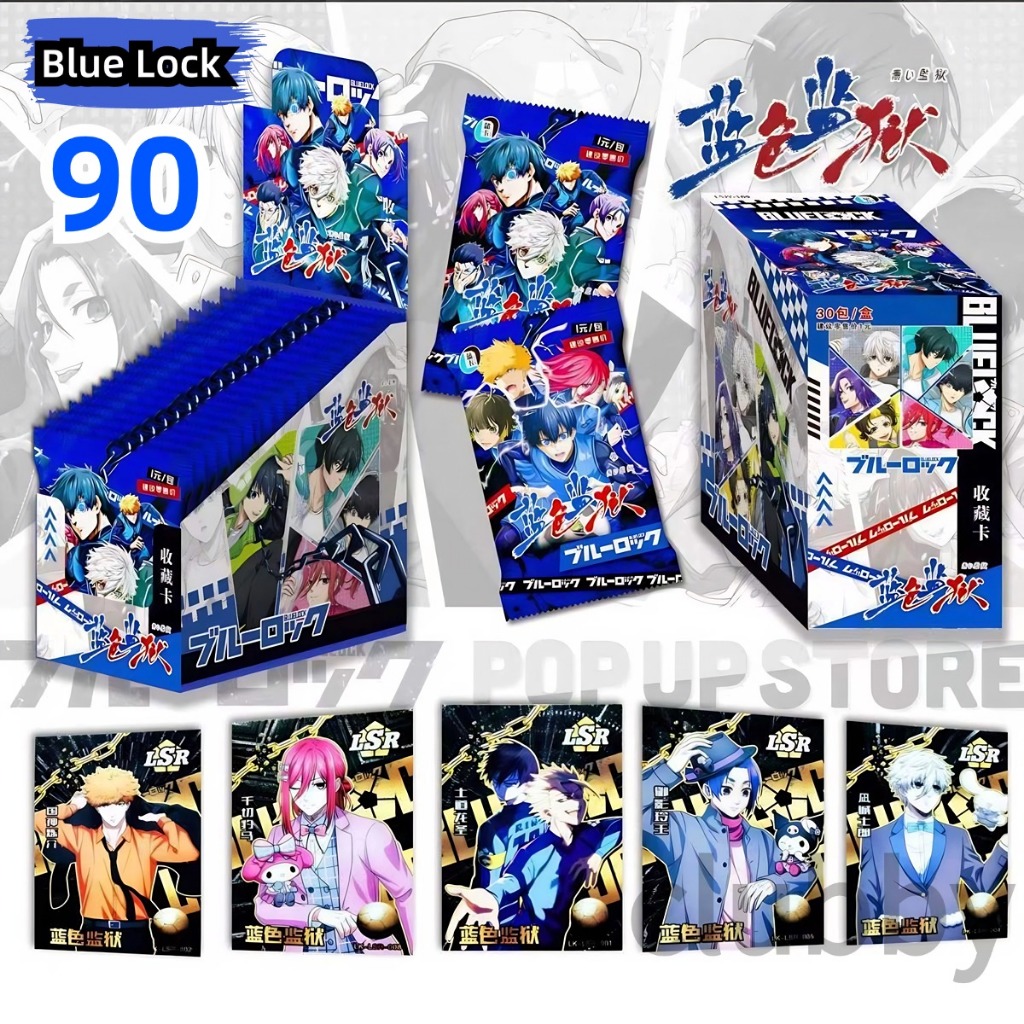 90 thẻ bài dày Blue Lock tcg Nagi Seishiro card sáng LSR/ER/QR hiếm ...