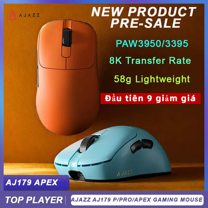 Chuột Không Dây AJ179 PRO AJAZZ 58g Nhẹ Tuổi Thọ Pin Dài Phát Hành Mới ...
