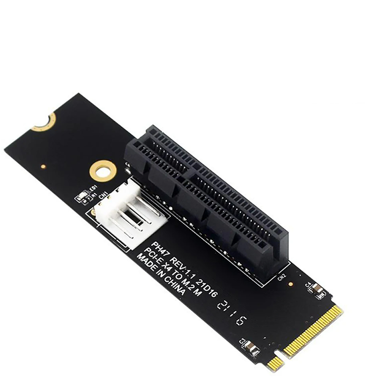Ngff M.2 Sang PCI-E 4X Riser Card M2 M Key To PCIe X4 Adapter Với Đèn ...