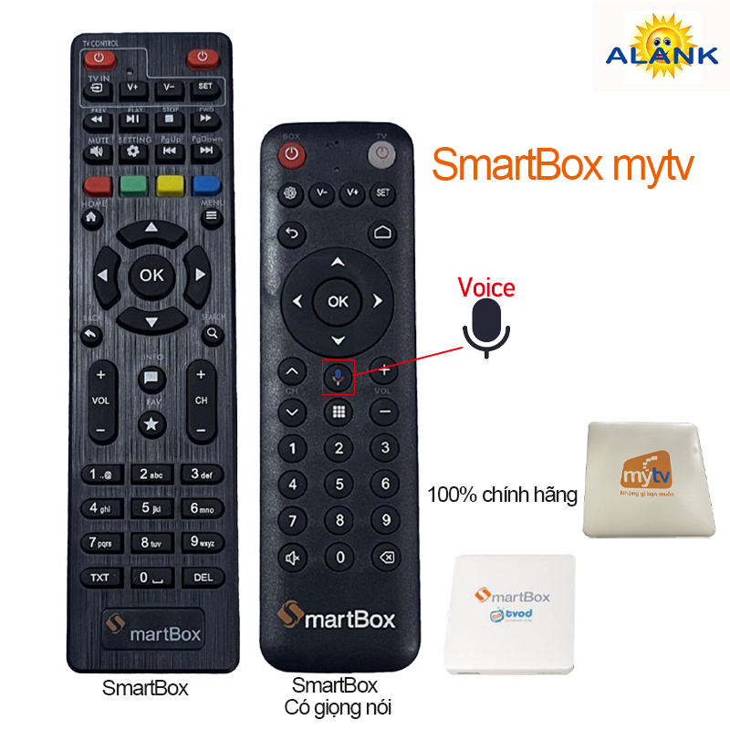 Alank - (100% chính hãng) Điều Khiển Remote SmartBox mytv TV Box ,Có Giọng Nói Điều Khiển ...