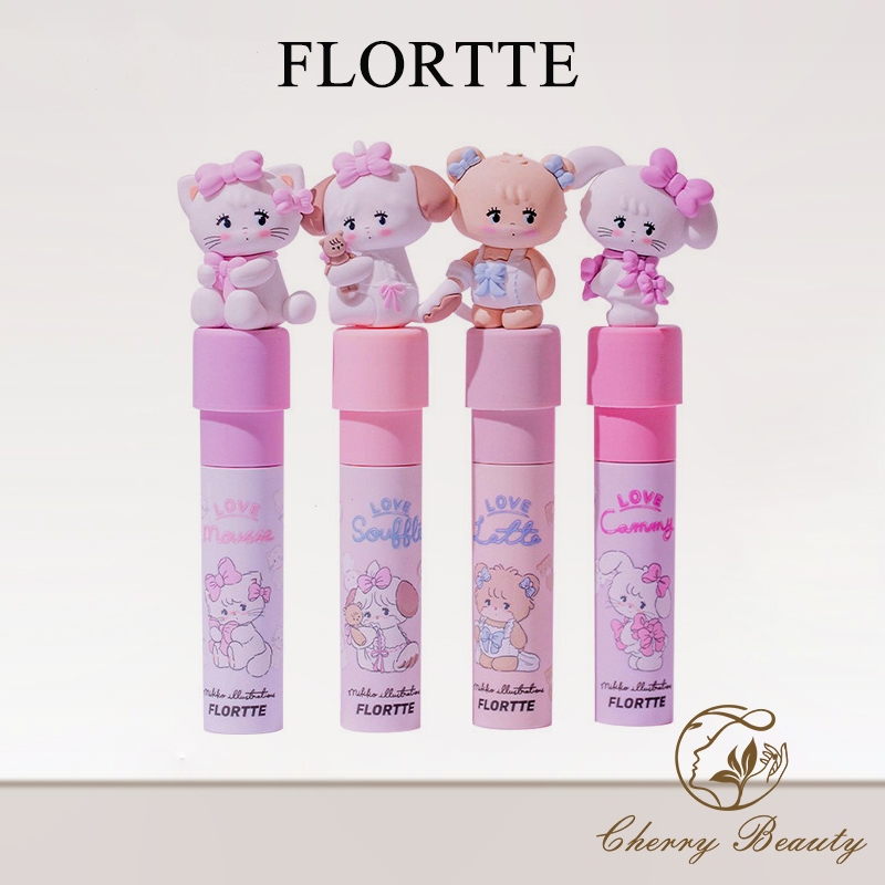 [Sản phẩm mới ra mắt] Flortte Flower Loria Bunny Đồng tên Sữa Kem Môi ...
