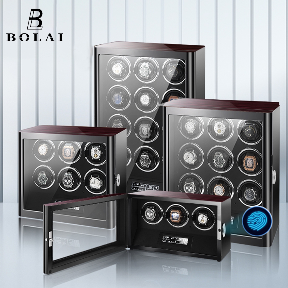 Hộp đồng hồ gỗ Hộp đồng hồ tự động sang trọng Hộp an toàn với động cơ ...