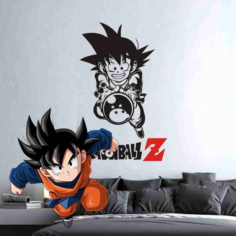 Dragon BALL Decal Dán Tường Vinyl Son Goku Kính Dán Anime Trang Trí Xe ...
