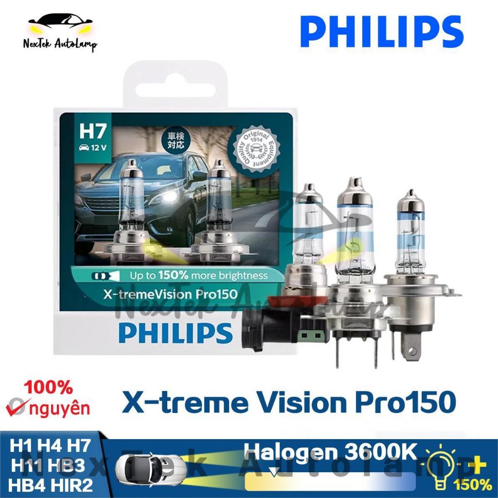 Philips X-treme Vision Pro150 H1 H4 H7 H11 HB3 HB4 HIR2 3400K +150% đèn vàng sáng đèn pha ...