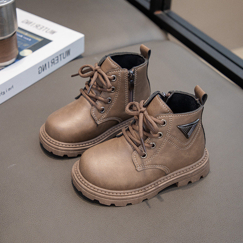 Hobibear Giày bốt martin trẻ em mùa thu mới dành cho bé trai và bé gái ...