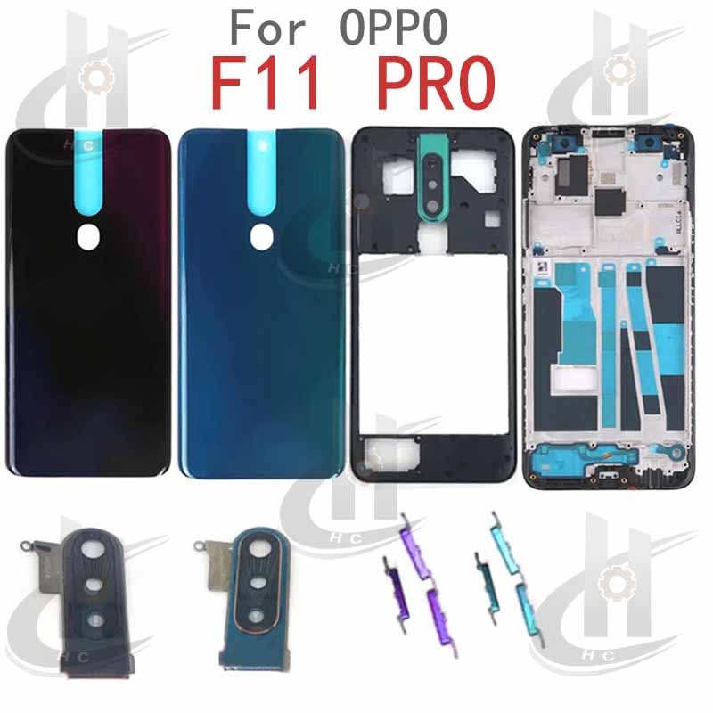 Dành Cho OPPO F11 Pro CPH1969 Ốp điện thoại Pin Nhà Ở Khung Giữa + Nút ...