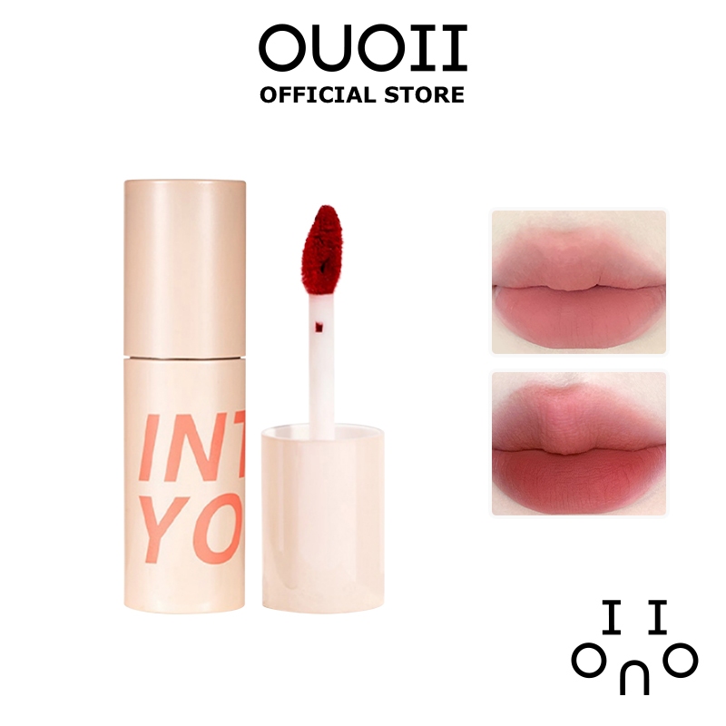 OUOII 【INTO YOU】Lip Mud Thin Matte Velvet Lip Glaze Làm trắng chính ...