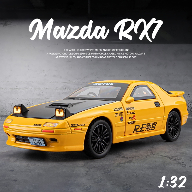 Tỉ Lệ 1: 32 Mazda RX7 Hợp Kim Xe Mô Hình Diecast Xe Âm Thanh Ánh Sáng ...