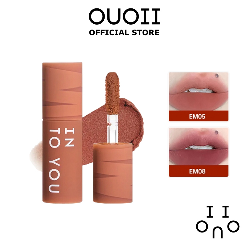 OUOII 【INTO YOU】Lip Cream Heroine Mini Lip Mud Bản dùng thử nhung mịn ...