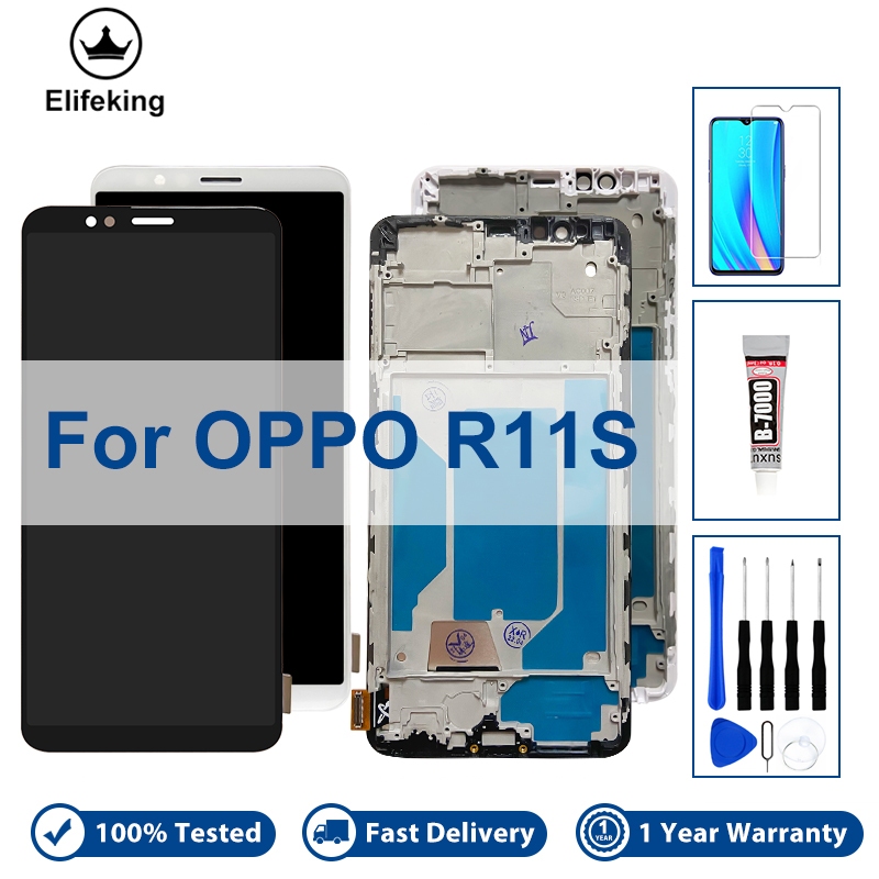 Màn Hình LCD Kiểm Tra 100% Cho OPPO R11s CPH1719 Màn Hình Hiển Thị Bảng Điều Khiển Cảm Ứng Bộ Số ...