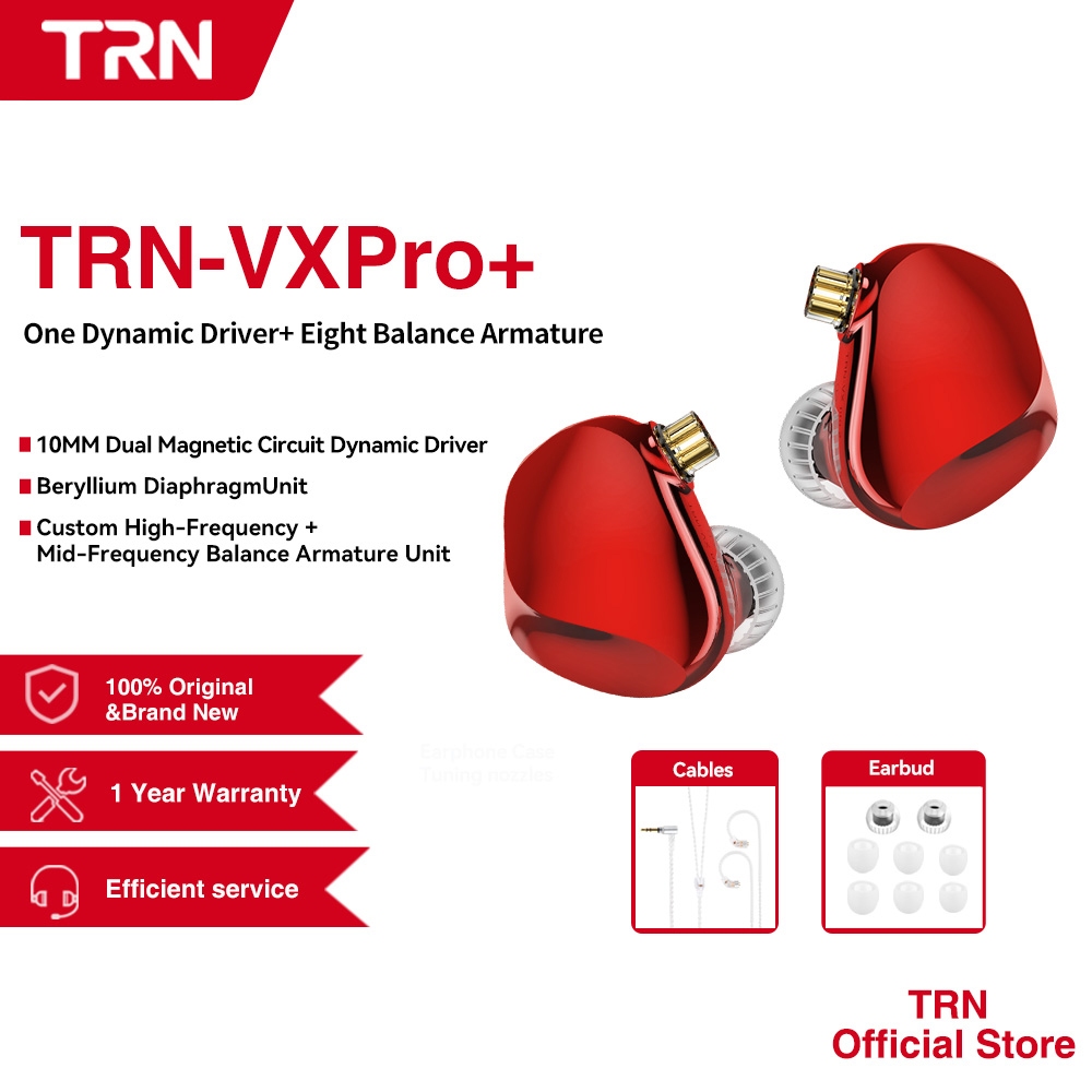 Trn VX PRO + Tai nghe nhét tai 1DD + 8BA Ổ đĩa lai có Mic khử tiếng ồn ...