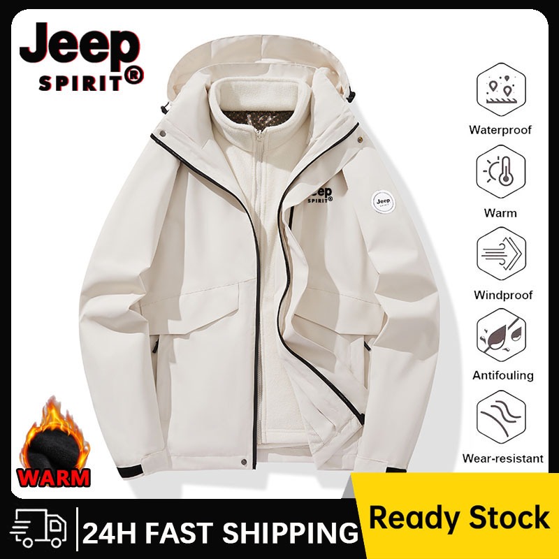 Áo khoác chống nước ngoài trời Jeep Spirit dành cho nam Bộ đồ hai mảnh ...