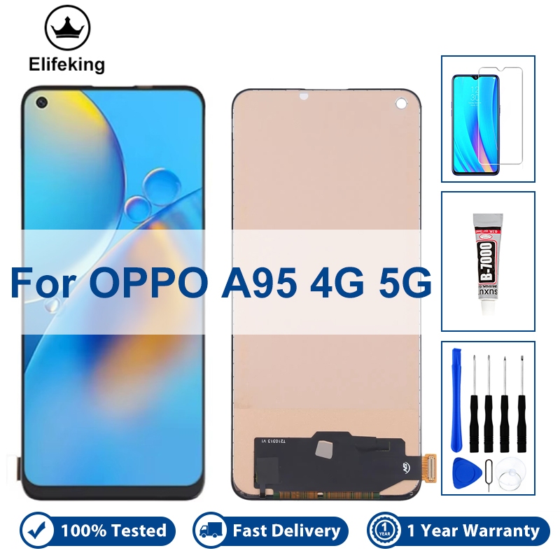 100% Đã thử nghiệm cho OPPO A95 4G 5G Màn hình LCD Bộ phận lắp ráp số ...