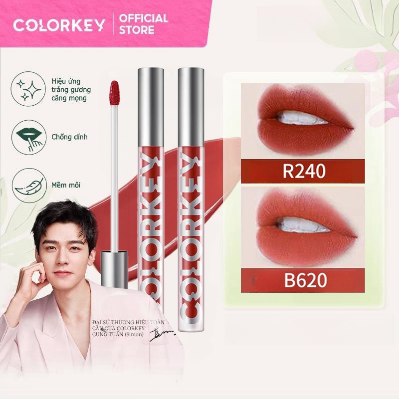 Colorkey Kolaqi Air Lip Gloss R608 Velvet Matte Water Mist Lip Gloss Lipstick Matte | Shopee ...