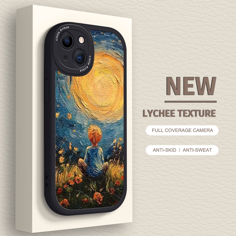 Ốp lưng Van Gogh và Hoàng tử bé iPhone cho 16 / 15 / 14 / 13 / 12 / 11 Promax Vỏ mềm cho iPhone ...