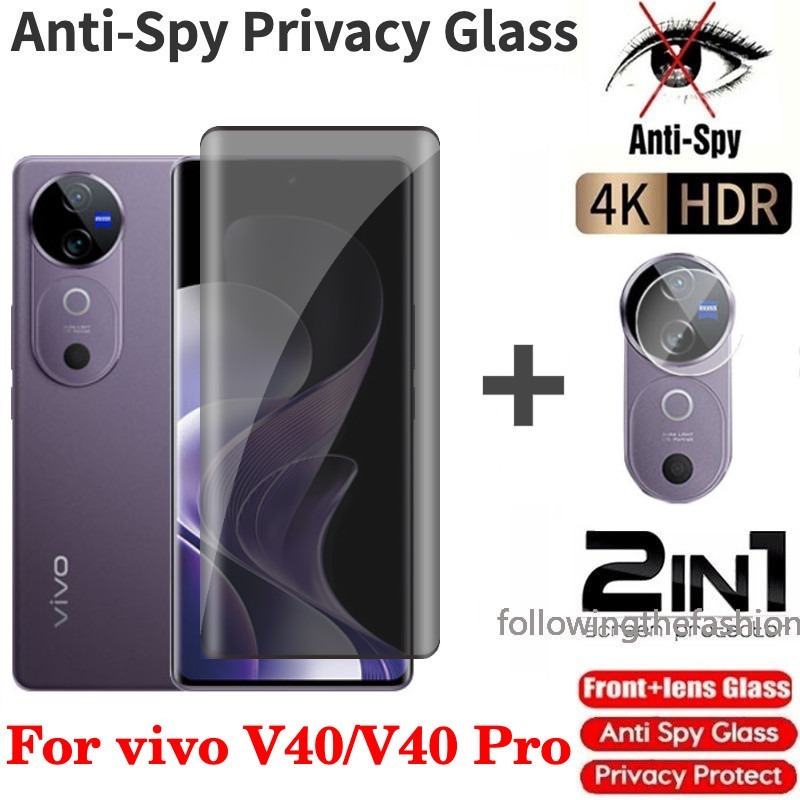 Dành Cho vivo V40 Pro 5G vivo V40 V40Pro Lite 4G 5G Cong Riêng Kính Cường Lực Full Cover Bảo Vệ ...