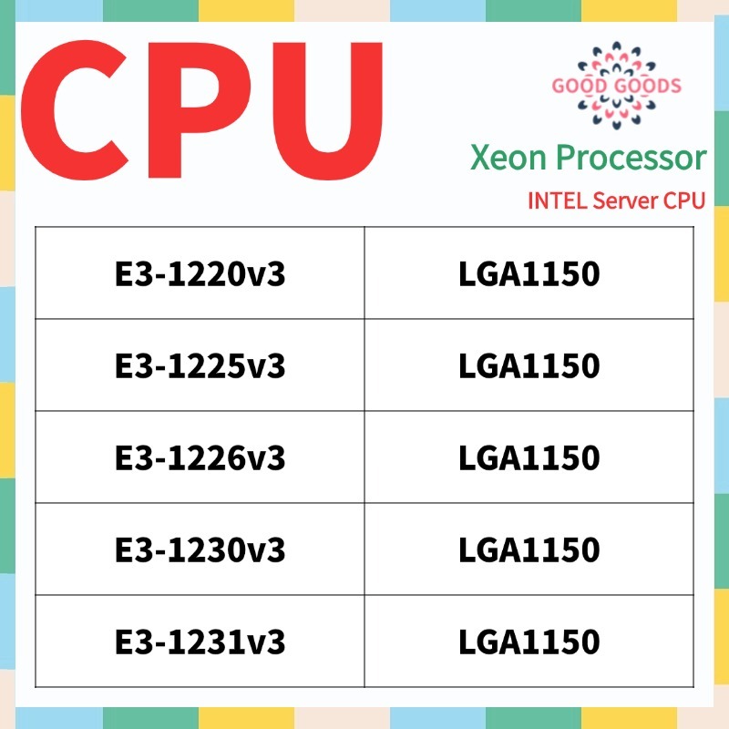 E3-1220v3 E3-1225v3 E3-1226v3 E3-1230v3 E3-1231v3 INTEL Xeon CPU máy ...