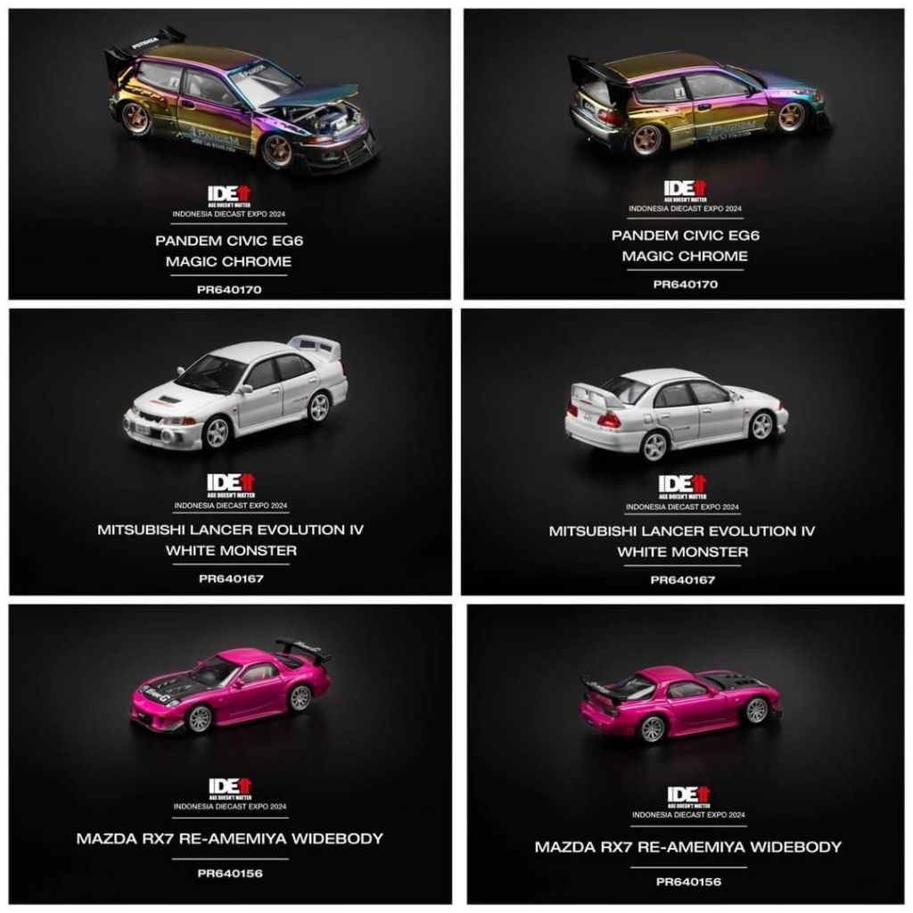 POP RACE IDE PANDEM CIVIC EG6 MAGIC CHROME PR640170 / MITSUBISHI LANCER ...