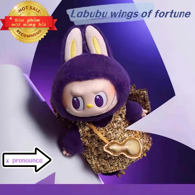 Labubu wings of fortune labubu x pronounce màu tím popmart mô hình đồng ...