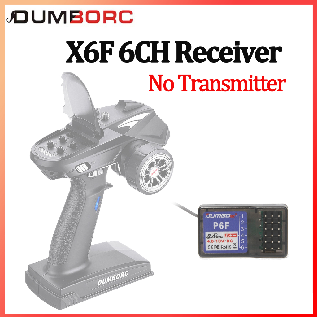 Dumborc P6F 2.4G 6CH 6 Kênh Hệ Thống Điều Khiển Vô Tuyến Thu Không Có ...