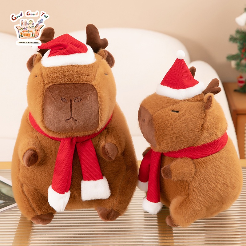 Mới nhất Giáng sinh Capybara Gấu bông Dễ thương capipara Búp bê Đồ chơi trẻ em Quà tặng | Shopee ...
