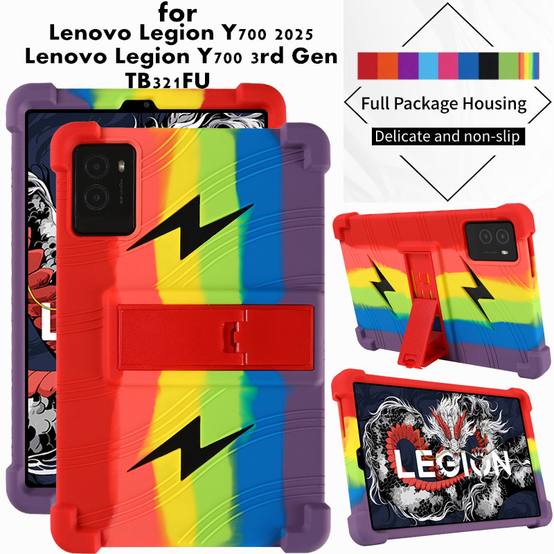 Dành Cho Lenovo Legion Y700 2025 Vỏ Máy Tính Bảng Siêu Chống Sốc Silicon Mềm Bảo Vệ Đứng Cho ...