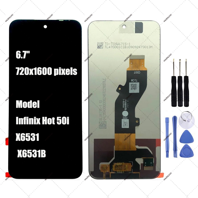 Dành Cho Infinix Hot 50i X6531 X6531B Hot 50 4G 5G X6882 X6720 Màn Hình ...