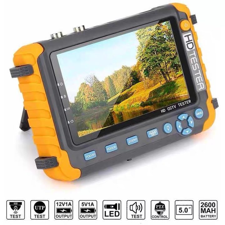 Máy kiểm tra camera quan sát 8MP Đầu vào VGA 5 inch Màn hình camera ...