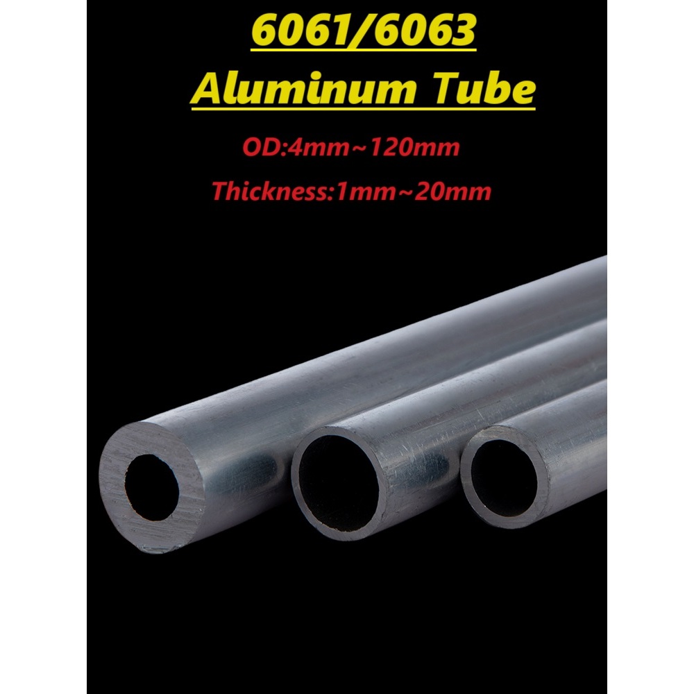 6061 / 6063 Ống nhôm Nhôm Ống rỗng Ống tròn Ống nhôm thẳng mỏng Tường dày OD4 ~ 120mm Chiều dài ...