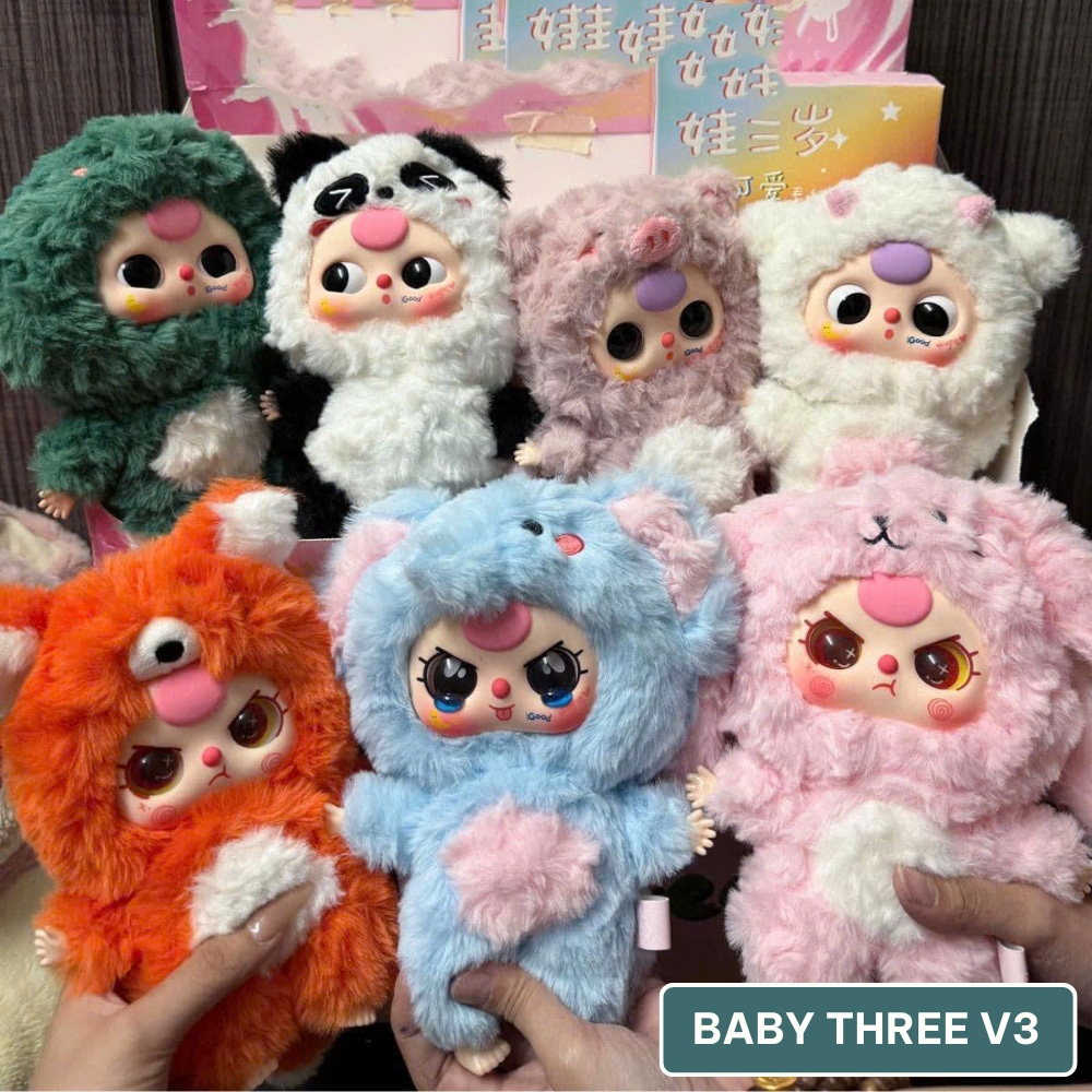 Baby Three V3 - Blind box - mô hình cute - LÀM QUÀ TẶNG , TRANG TRÍ MÓC ...