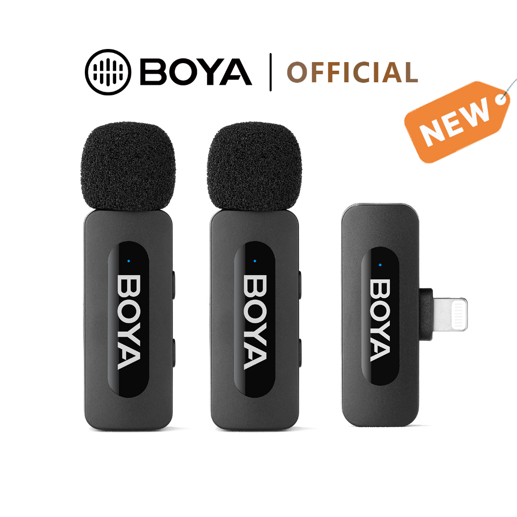 BOYA BY-V10/V20 micro không dây cài áo Type-C mic thu âm cho điện thoại Vlog micro không dây ...