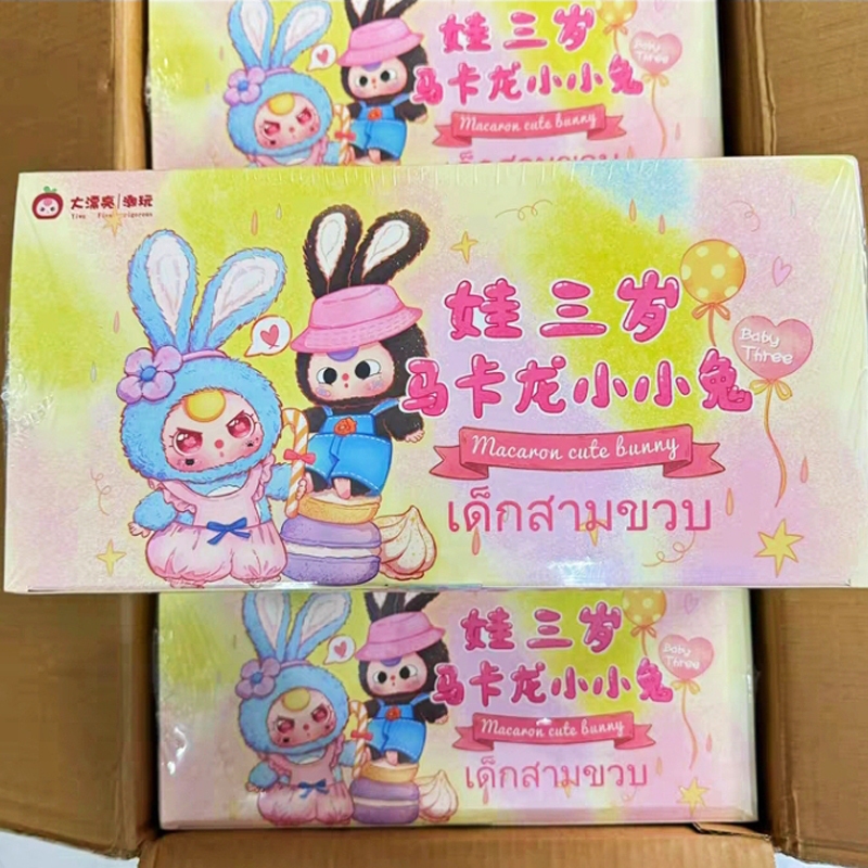 6 Chiếc Baby Three Macaroon Bunny Series Vinyl Face Blind Box Sang ...