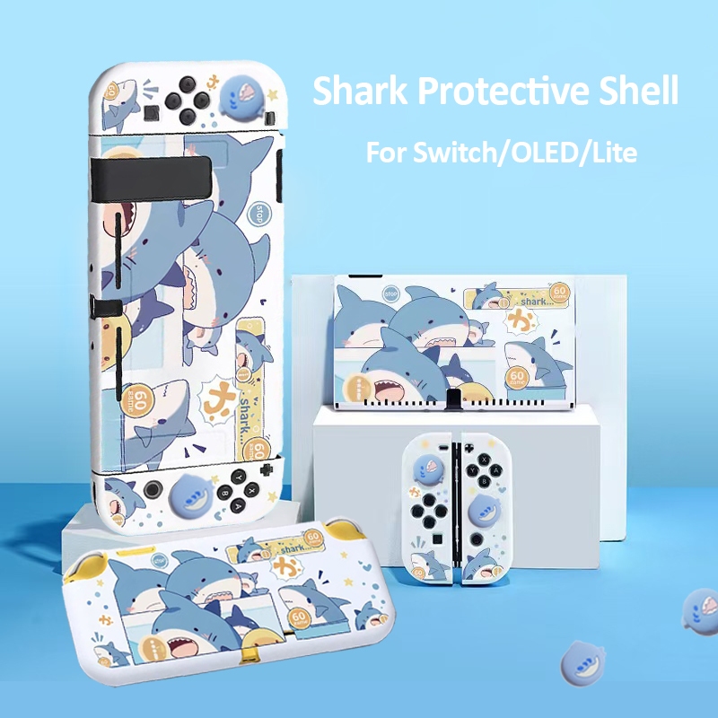 Vỏ mềm cá mập Vỏ bảo vệ da BumpeCover cho Nintendo Switch / Oled / Lite Bảng điều khiển trò chơi ...
