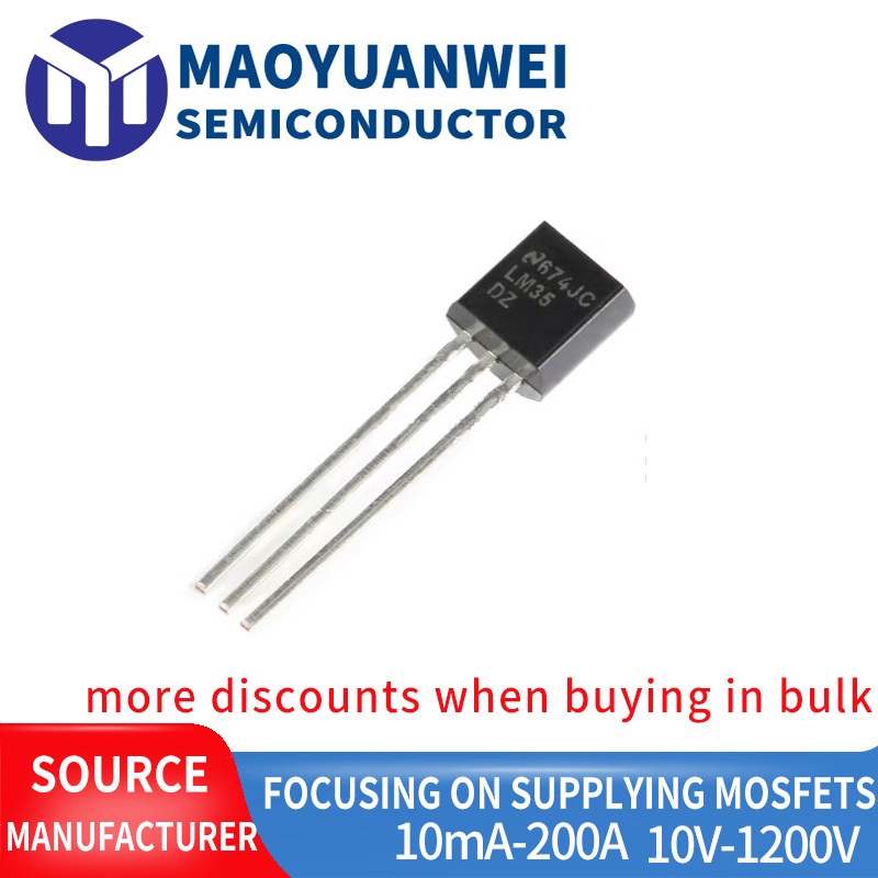 10 Chiếc LM35 LM35DZ / TO-92 Cảm Biến Nhiệt Độ LM35D Cảm Biến Chính Hãng Nhập Khẩu / Sản Xuất ...