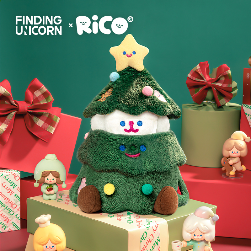 FINDING UNICORN RiCO Christmas Tree Plush Doll（Small Size/Large Size ...