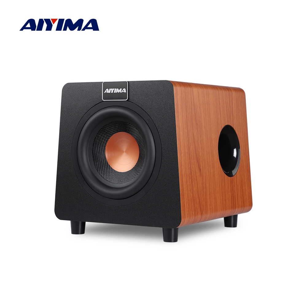 Loa siêu trầm AIYIMA 800X 150W 3Ohm 8 Inch Loa chủ động Bass sâu Hạt gỗ Bộ khuếch đại loa trầm ...