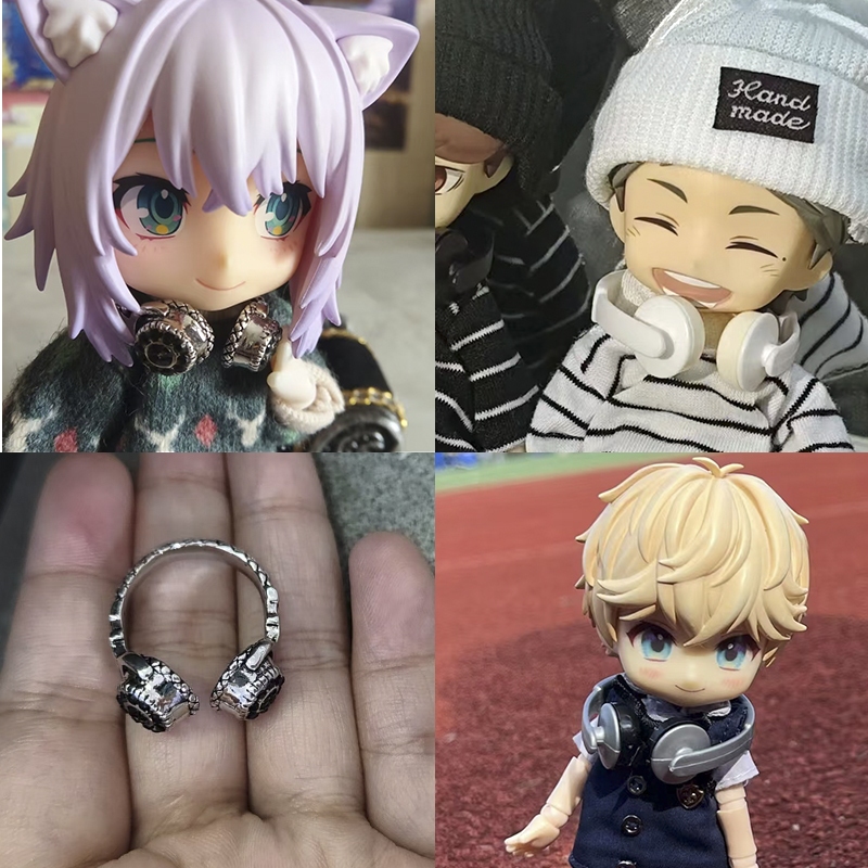 Tai nghe búp bê BJD Phụ kiện trang trí GSC Nendoroid Phụ kiện búp bê YMY obitsu11 OB11 OB22 OB24 ...