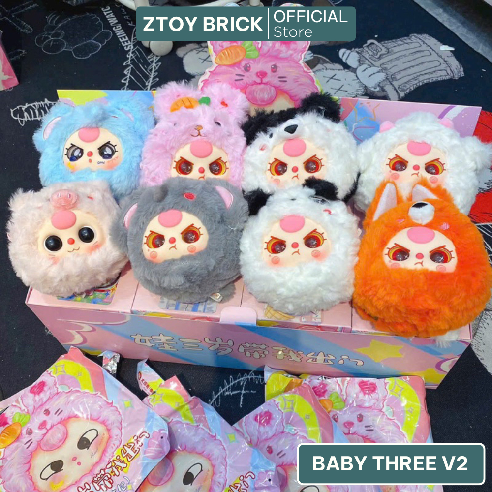 [ TẶNG STICKER ] Baby Three V2 ZIPPER - Blind box - BABY THREE ZIPPER ...