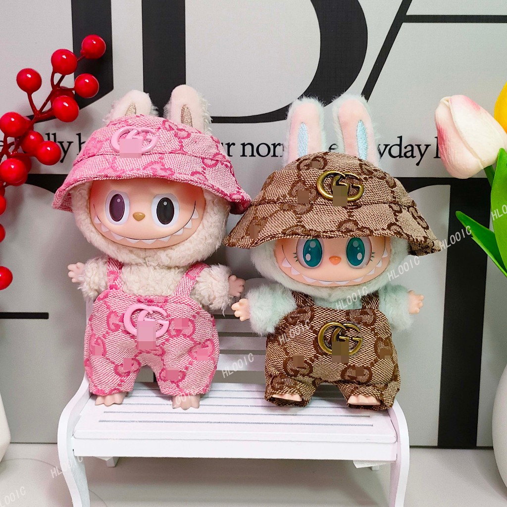 15cm 17cm Labububu V1 V2 quần áo Labubububu có ghế macaron áo liền quần ...