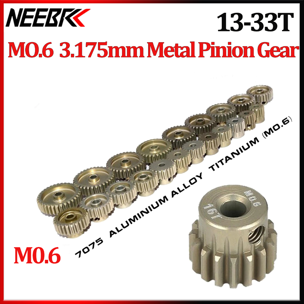 Surpass HOBBY M0.6 3.175mm 13T 15T 17T 18T 20T 22T 24T 28T 30T 33T Hợp Kim Nhôm Bánh Răng Động ...