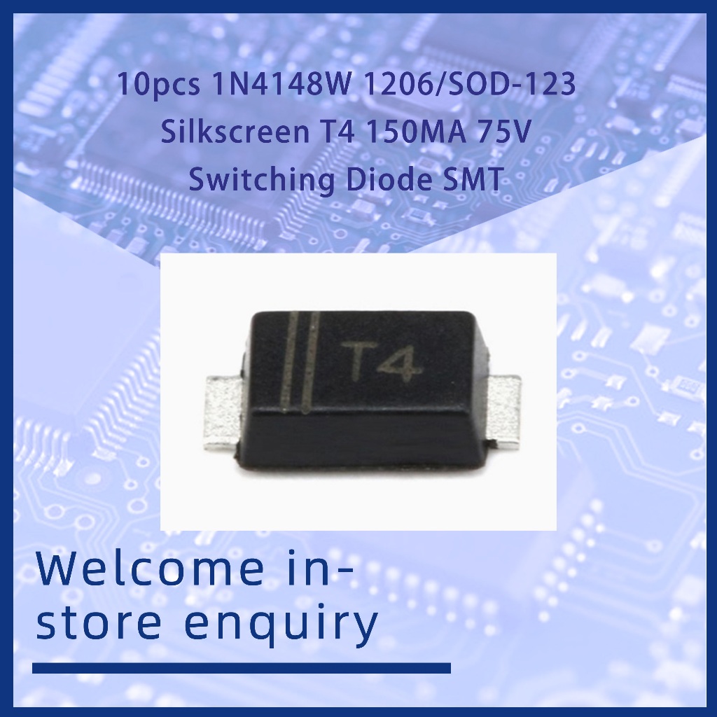 10 chiếc 1N4148W 1206 / SOD-123 Silkscreen T4 150MA 75V Diode chuyển mạch SMT | Shopee Việt Nam