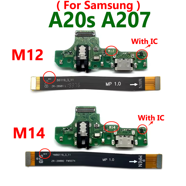 Bảng Sạc Với IC Nhanh Cho Samsung Galaxy A20S M14 A207 M12 Điện Thoại ...