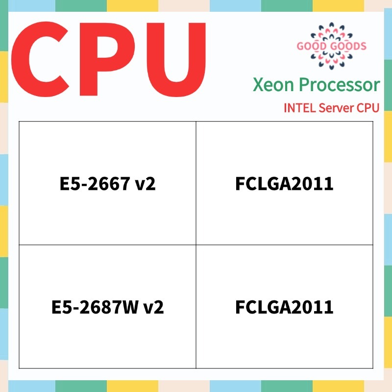 E5-2667 v2 E5-2687W v2 INTEL Xeon CPU máy chủ LGA2011 | Shopee Việt Nam