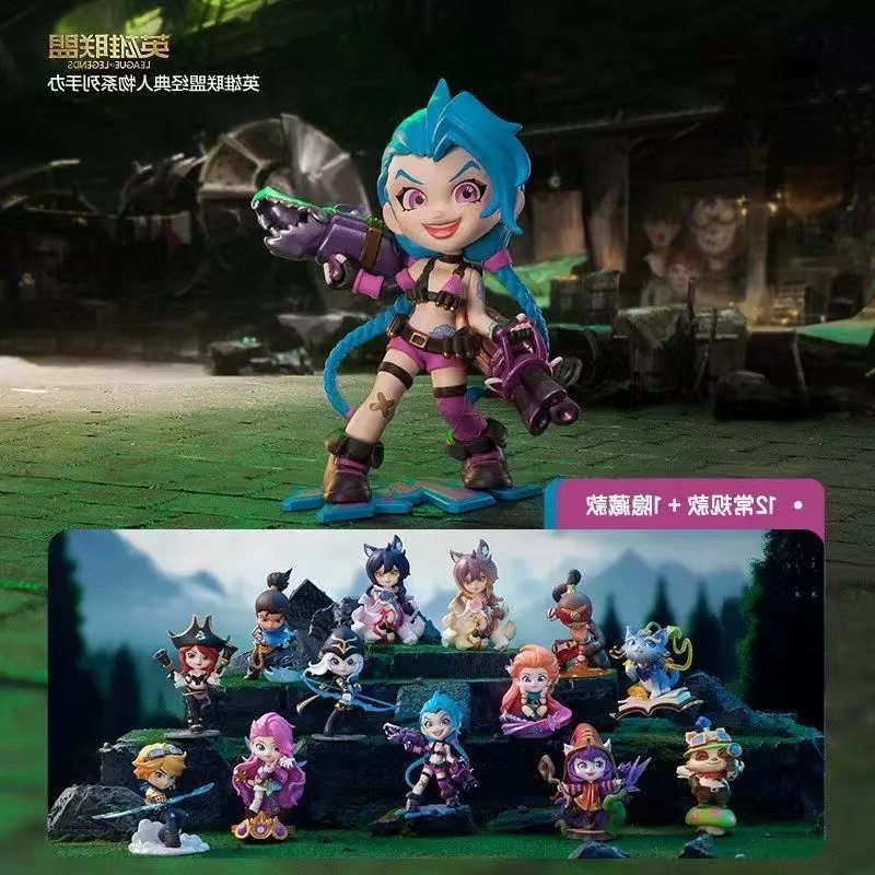 P POPMART POPMART LOL Liên minh huyền thoại Nhân vật cổ điển Series Hộp ...