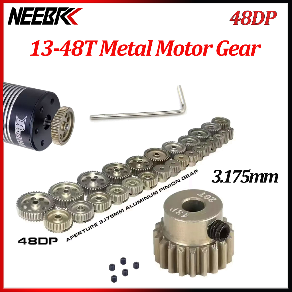 Neebrc 2 Chiếc 48DP Pinion 3.175mm 11T 15T 17T 18T 19T 20T 22T 24T 28T 30T 31T 13T-48T Động Cơ ...