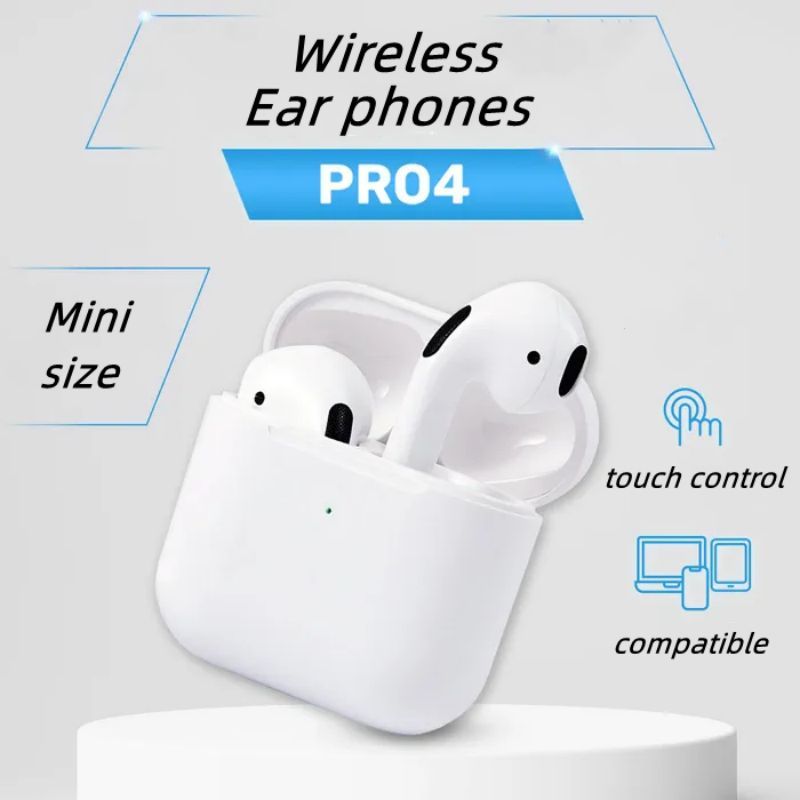 Nút tai nhét tai không dây Mini Pro4, Tai nghe Bluetooth 5.0 điều khiển ...